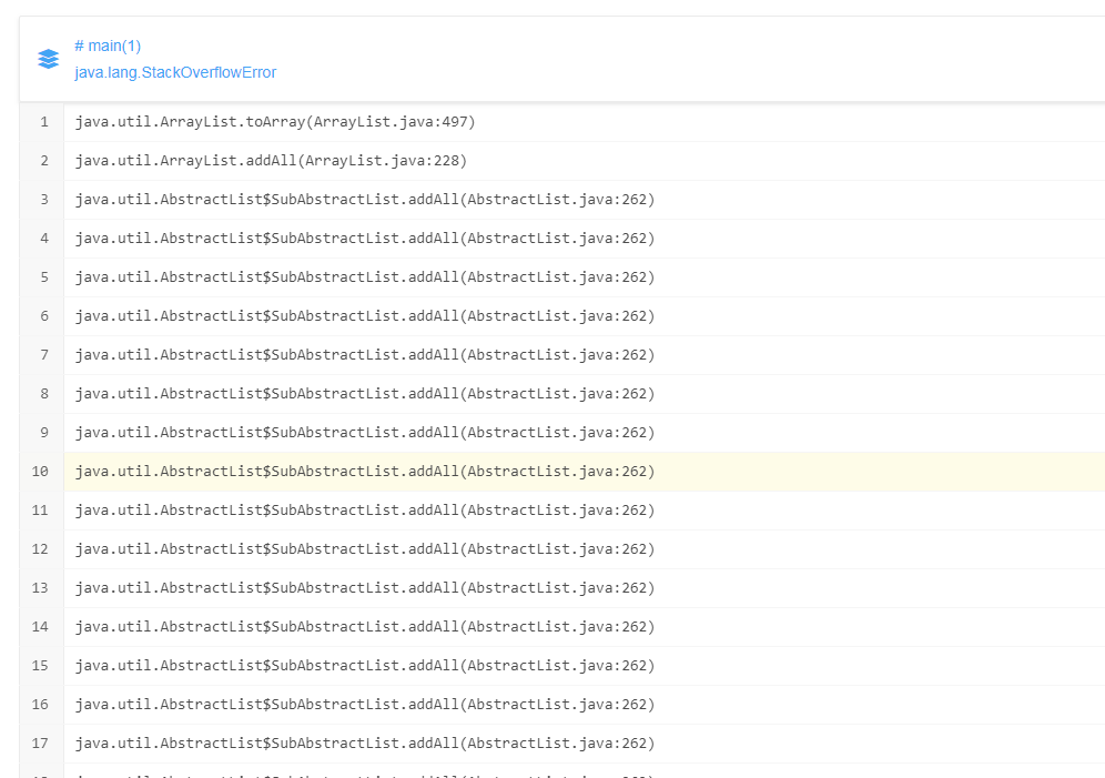 java.lang.StackOverflowError 出现了递归调用，导致栈爆了_java多綫程遞歸爆方法棧-CSDN博客