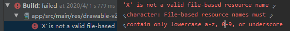 'C'is not a valid file-based resource name character: File-based resource names must contain onl ...