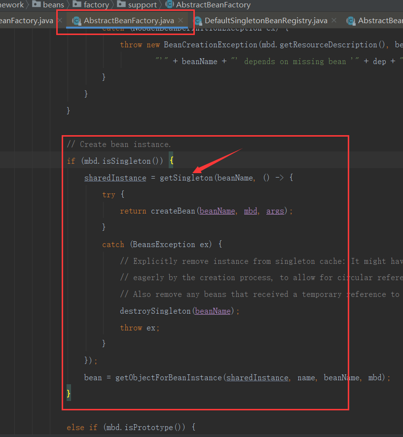 Spring源码分析五 ：bean的获取③ - getSingleton-CSDN博客