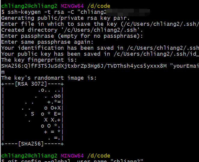本地生成git公钥_3.用git bash上生成一个ssh,打开之后输入ssh-keygen -t rsa -c "yo-CSDN博客