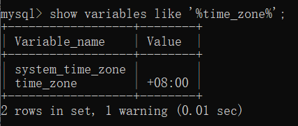 修改mysql时区的方法（报错Server returns invalid timezone. Go to 'Advanced' tab and set 'serverTimezone ...