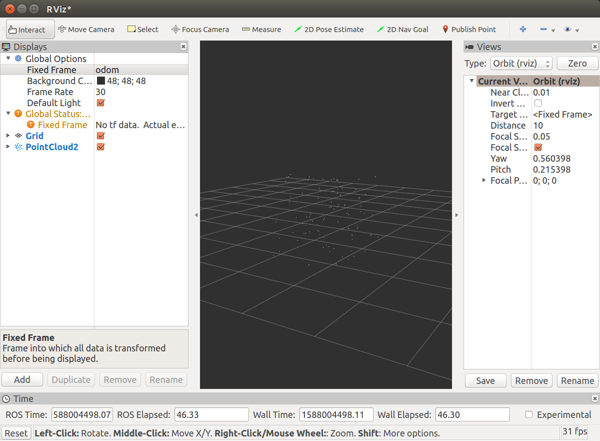 ROS入门——PCL激光雷达点云处理（1）_pcl::torosmsg-CSDN博客