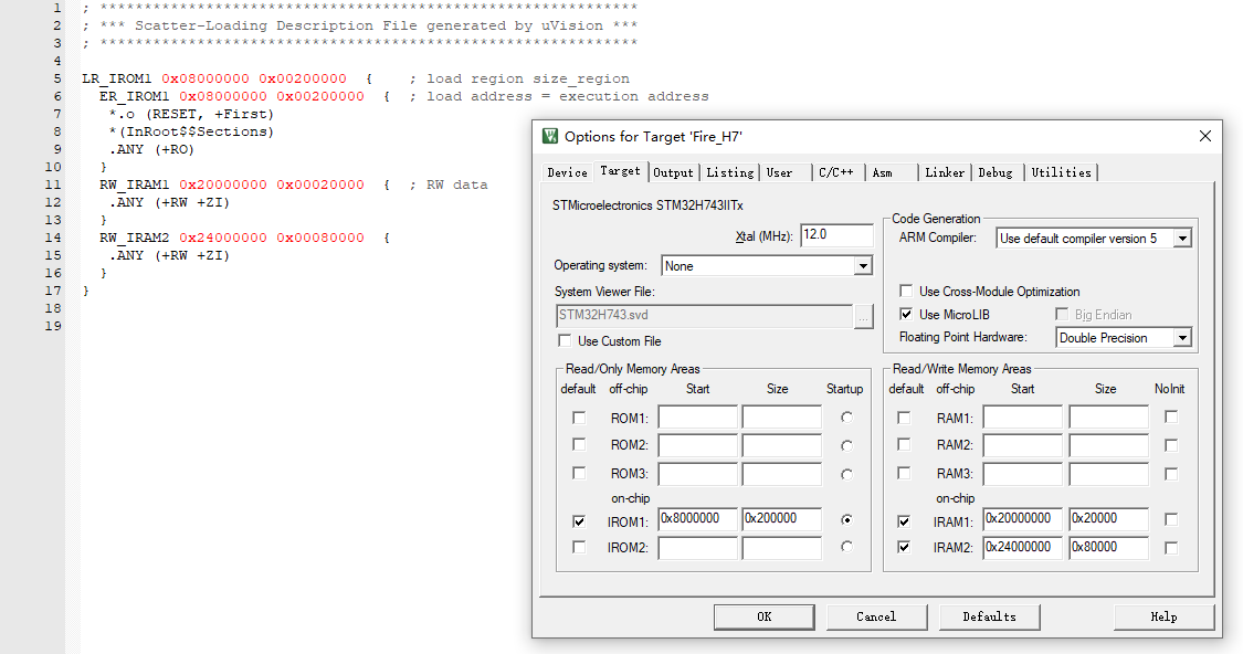 STM32H7系列SDMMC1中的IDMA 和 ARM Cortex-M的分散加载_sdmmc idma-CSDN博客