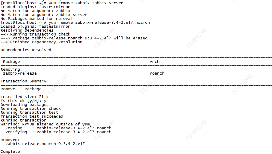 Uninstall zabbix completely - Programmer Sought