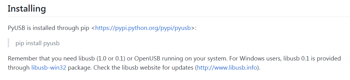 Python3 Pyusb 研究 收集python Refind Csdn博客