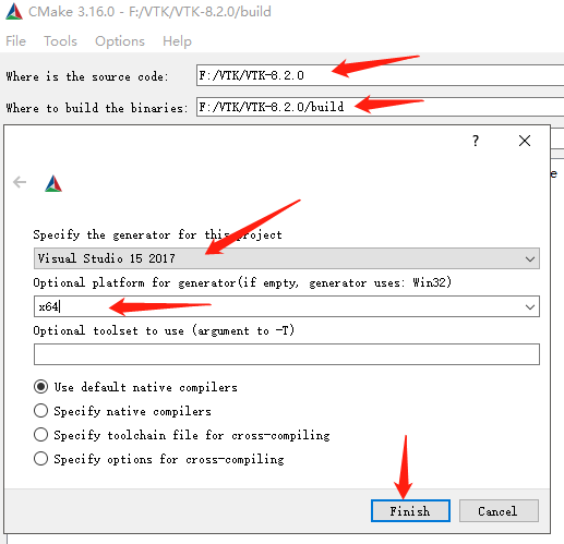 三维显示及处理工具VTK——开发环境搭建（VS2017+Qt5.9.2+VTK8.2）_vtkioexportopengl2python-CSDN博客