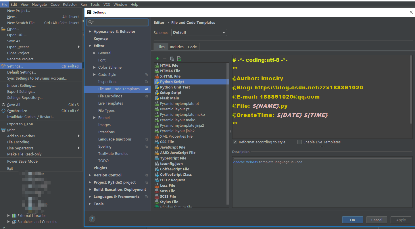 【python】Pycharm创建py文件时,自动添加文件头, # -*- coding:utf-8 -*-_python 增加coding 头-CSDN博客