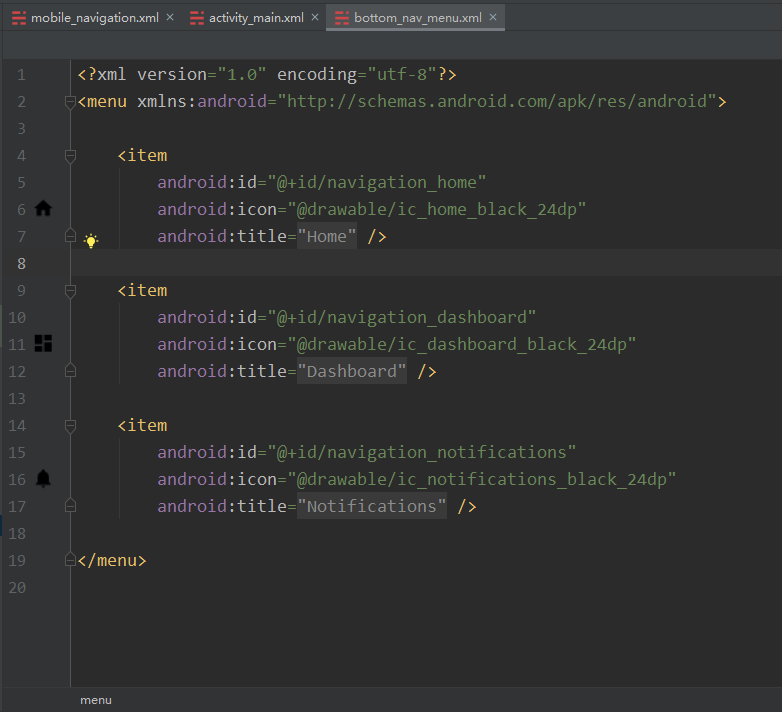 Android：BottomNavigationView设置noActionbar主题后闪退的解决方法，以及另外两种实现方法_跳转至导航栏页面navigation闪退-CSDN博客