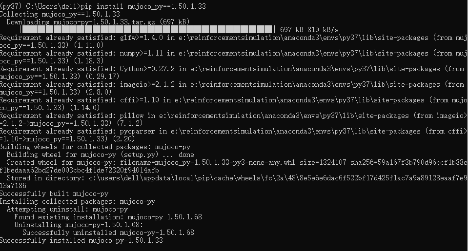 2019/5/11 gym与mujuco安装_google colab 安装mujuco-CSDN博客