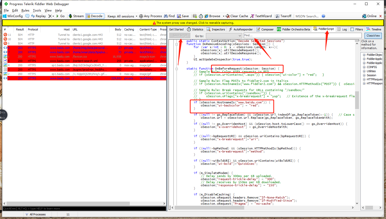 Filter Fiddler's URL and mark the background color usage - Programmer ...