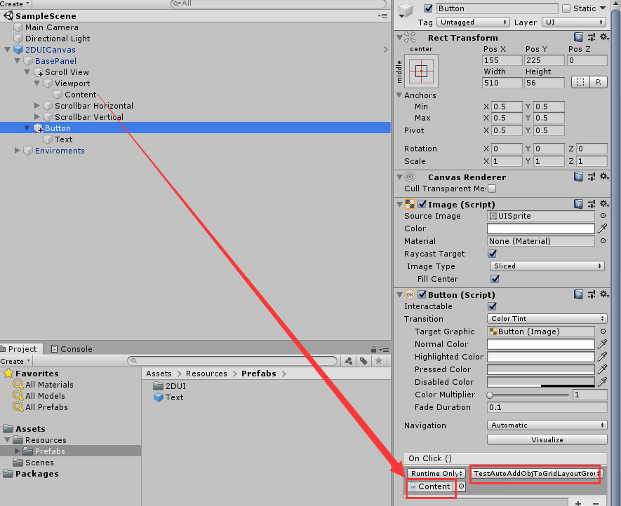 Unity实现给添加GridLayoutGroup组件的物体自动添加指定子物体与赋值_unity gridlayout动态添加-CSDN博客
