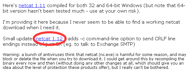 Windows 环境下 netcat 的安装与使用_netcat windows-CSDN博客