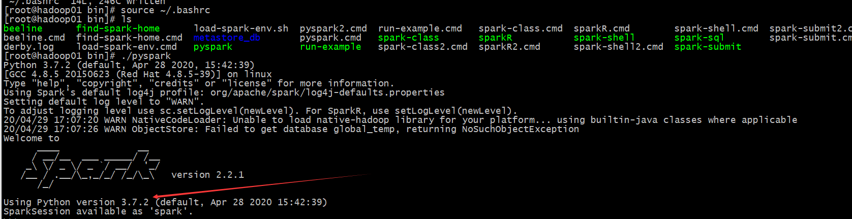 pyspark starts python version setting - Programmer Sought