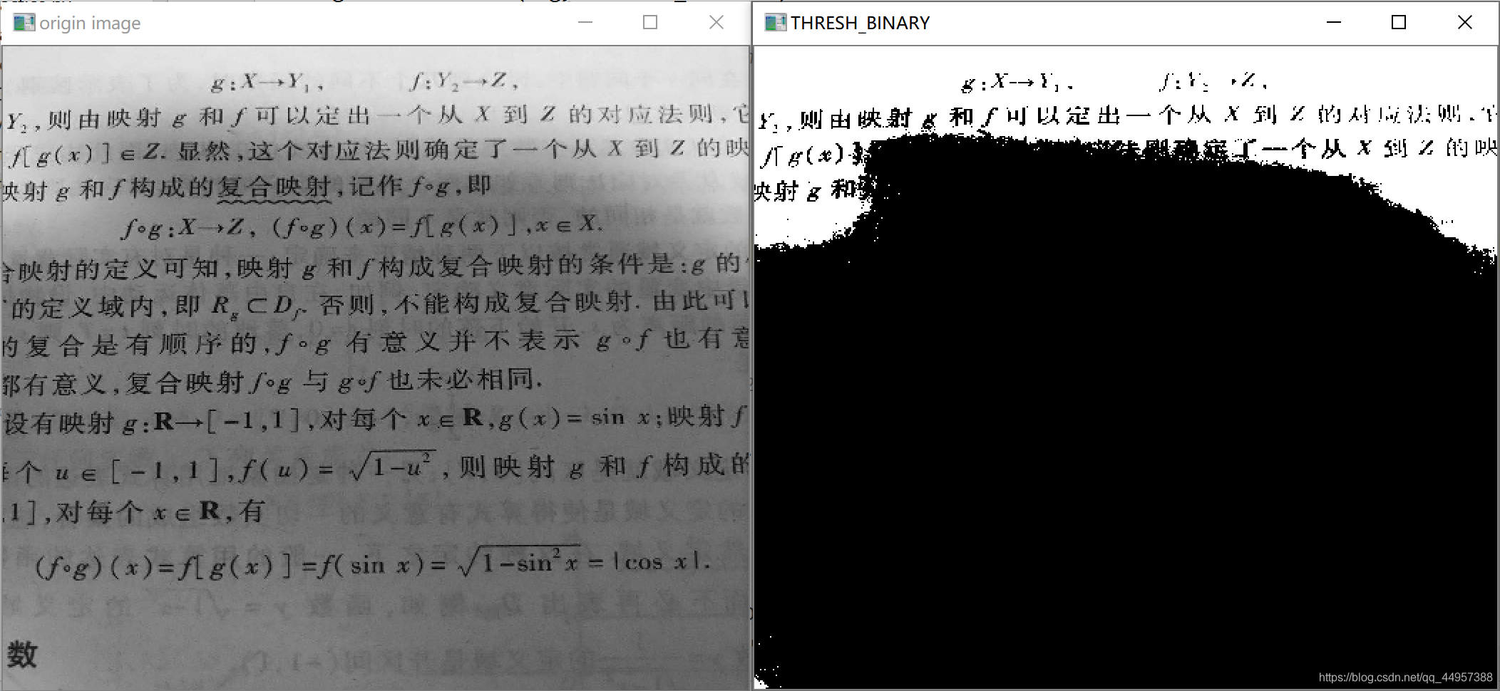 Opencv图像处理——阈值处理二值化(python实现和c实现)opencv 二值化 C Csdn博客