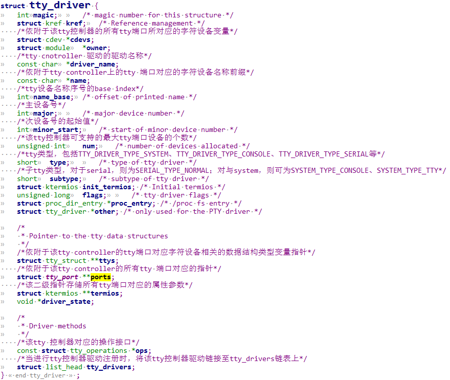 Linux tty子系统分析之二相关数据结构及设备抽象说明_tty struct csdn-CSDN博客