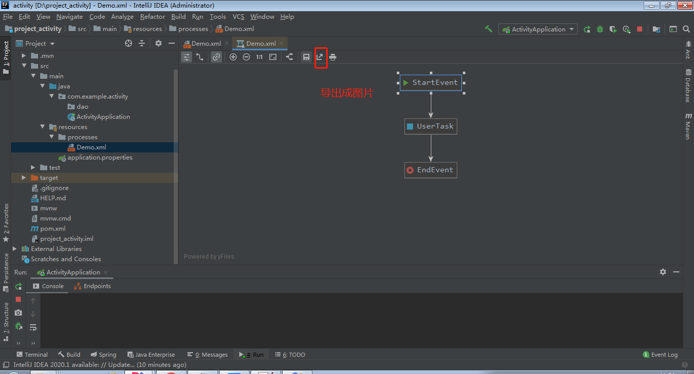 IDEA上SpringBoot2.x集成activiti7以及基本使用_springboot 使用activity7 基础类-CSDN博客