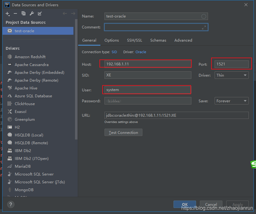 0002 使用intellij Idea连接oracle数据库oracle Xe 11g Idea连接oracle11g Csdn博客