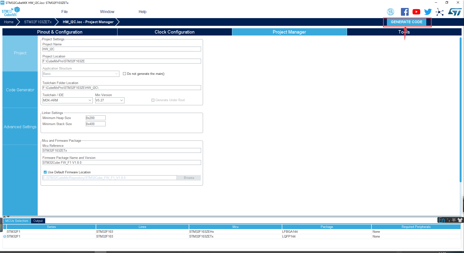 STM32F1x HAL库学习笔记（9）硬件 I2C（IIC）主从机的配置_stm32设置为i2c从机模式(hal库版本)-CSDN博客