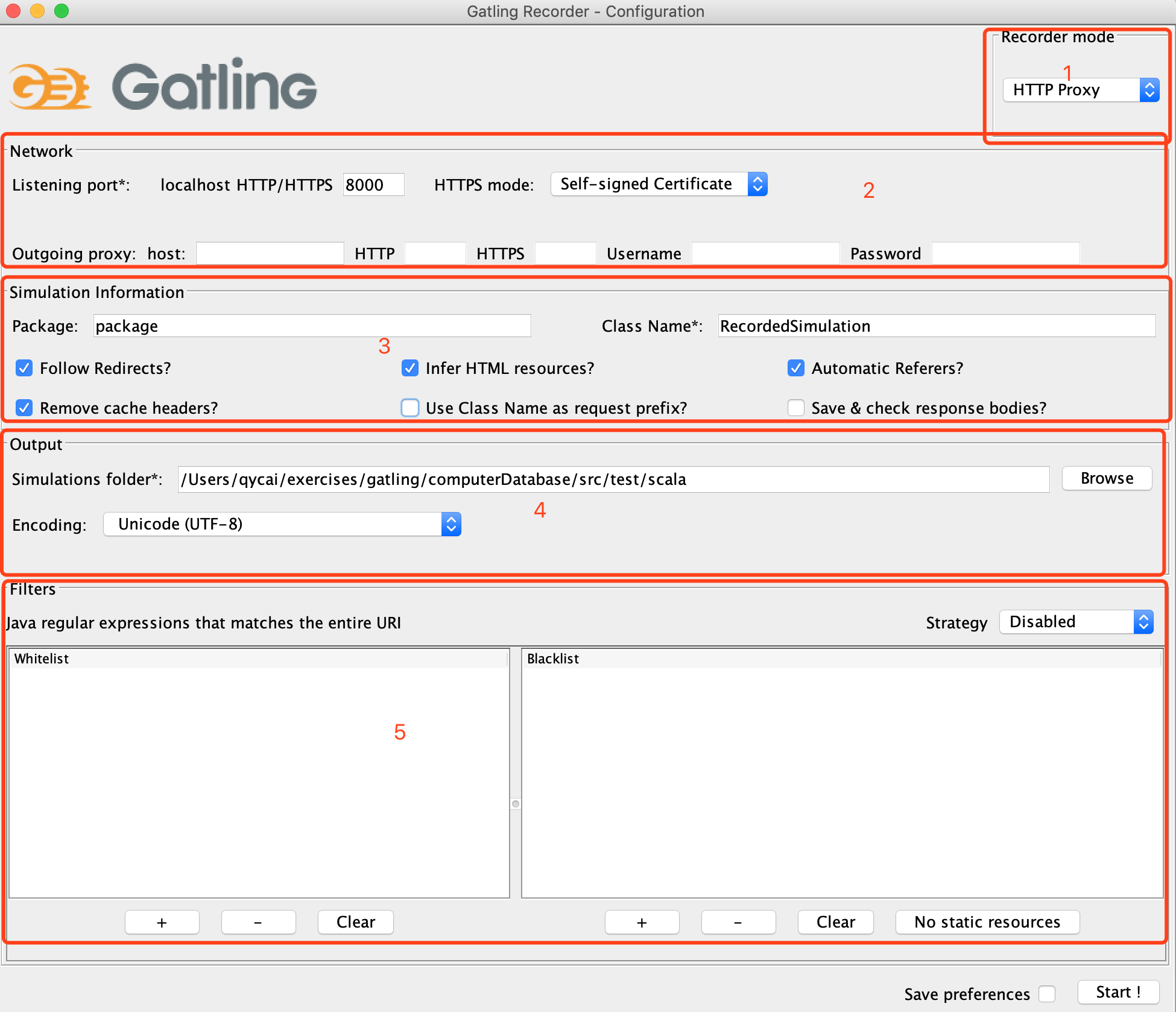 使用Gatling进行性能测试（二）recorder详解&使用recorder录制第一个测试脚本_gatling recoder未自动录制脚本-CSDN博客