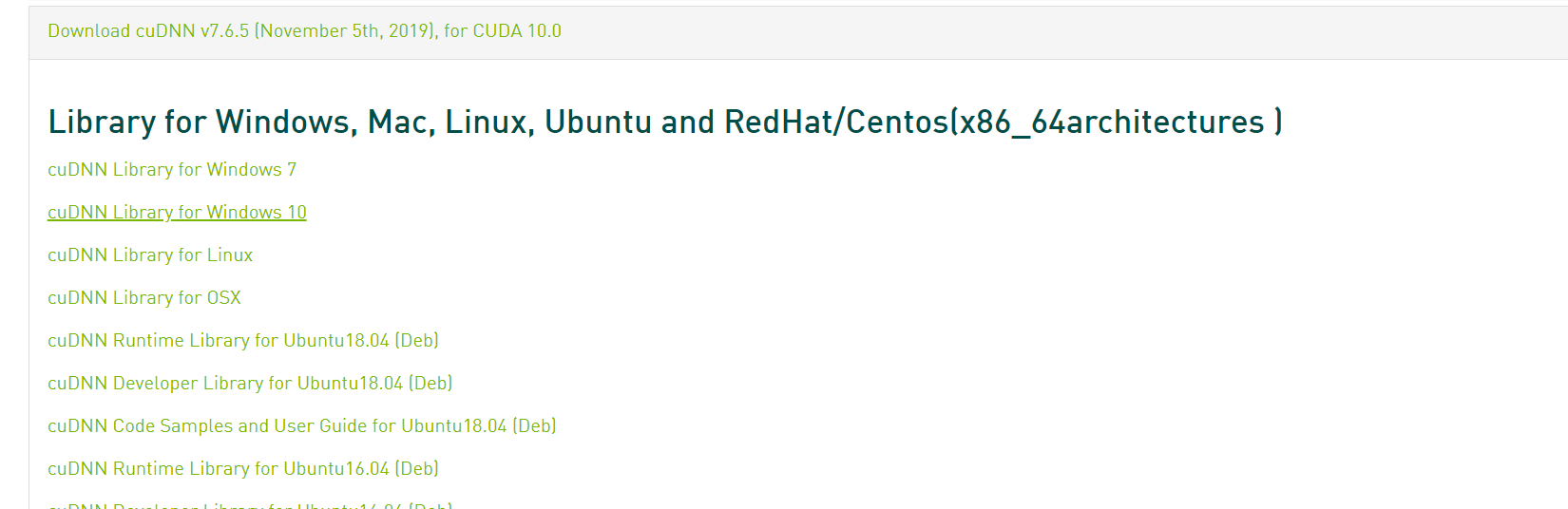 Win10中CUDA、cuDNN的安装与卸载 - 程序员大本营