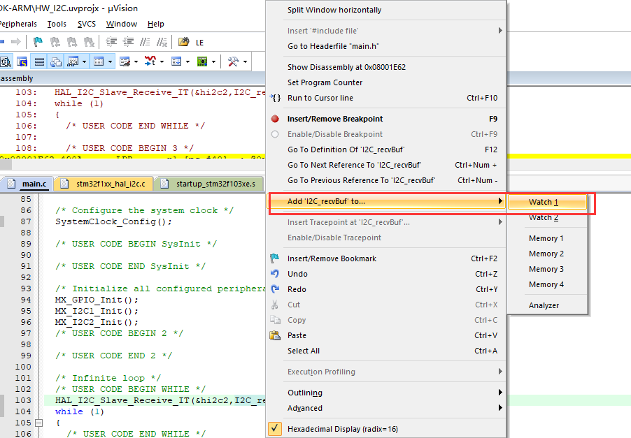 STM32F1x HAL库学习笔记（9）硬件 I2C（IIC）主从机的配置_stm32设置为i2c从机模式(hal库版本)-CSDN博客