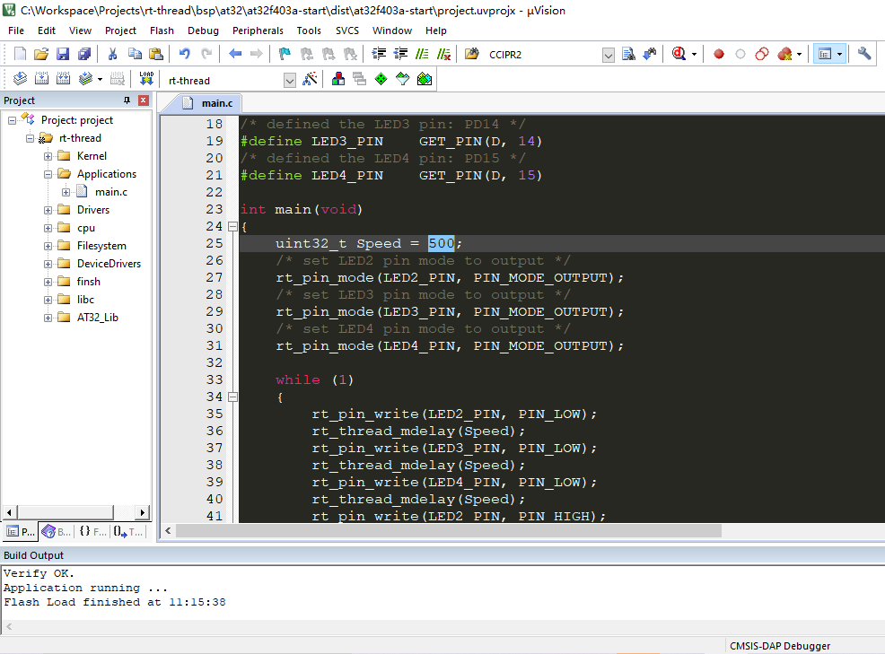 如何在雅特力 AT32F403A 上运行 RT-Thread_rtthread 雅特力-CSDN博客