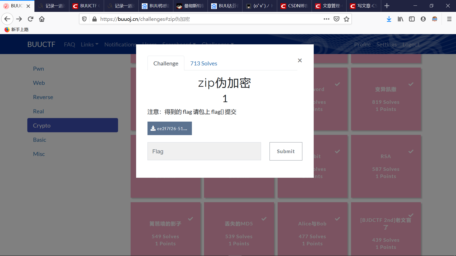 BUUCTF ZIP伪加密_ctf伪加密改成偶数还是无法解压-CSDN博客