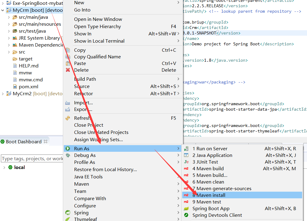 STS(Spring Tool Suite)中打包.jar和.war（项目打包）_springtoolsuite4 ssm javaweb 项目打包 war-CSDN博客