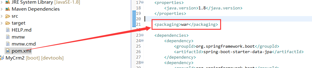 STS(Spring Tool Suite)中打包.jar和.war（项目打包）_springtoolsuite4 ssm javaweb 项目打包 war-CSDN博客
