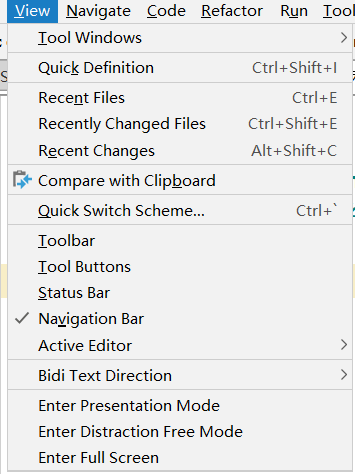 pycharm 环境—— 各个窗口界面介绍与找回方法（Project、Run、Debag、TODO、Python console ...