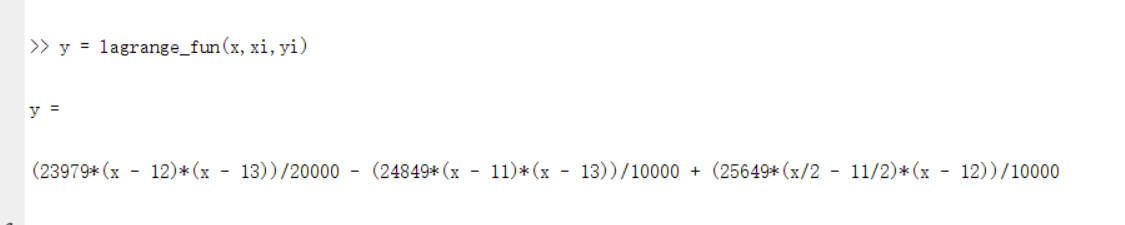 Lagrange插值法的matlab实现lagrange插值法matlab Csdn博客 