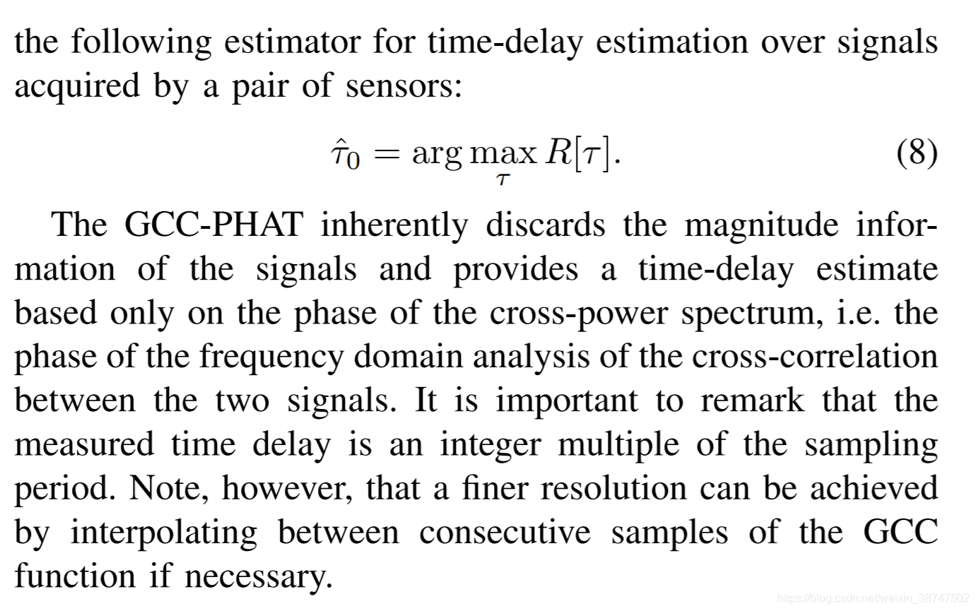 Tde (time Delay Estimation)时延估计 Csdn博客