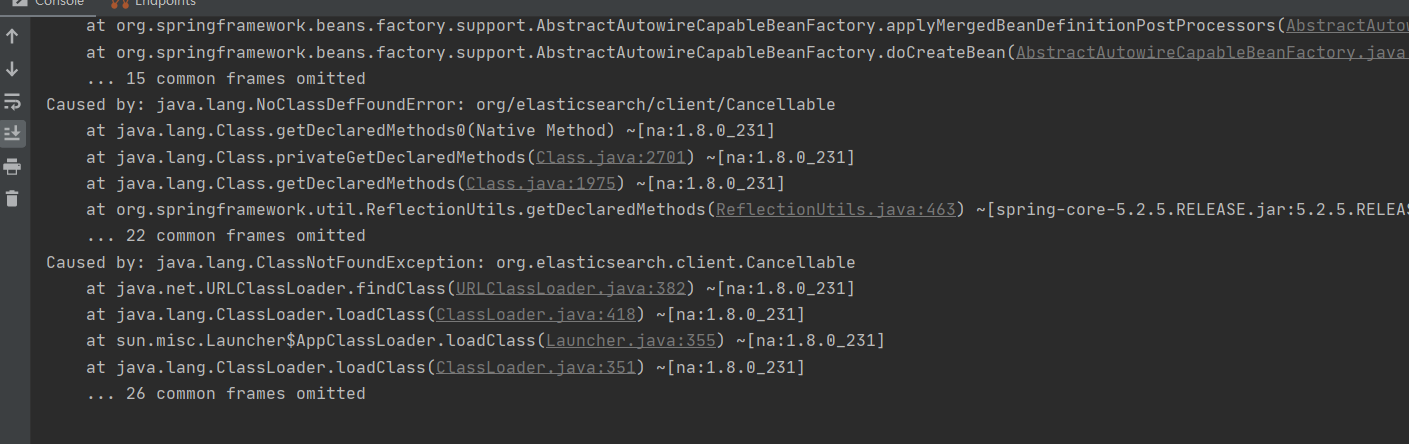 7.6.2版本ES报错：org.elasticsearch.client.Cancellable-CSDN博客