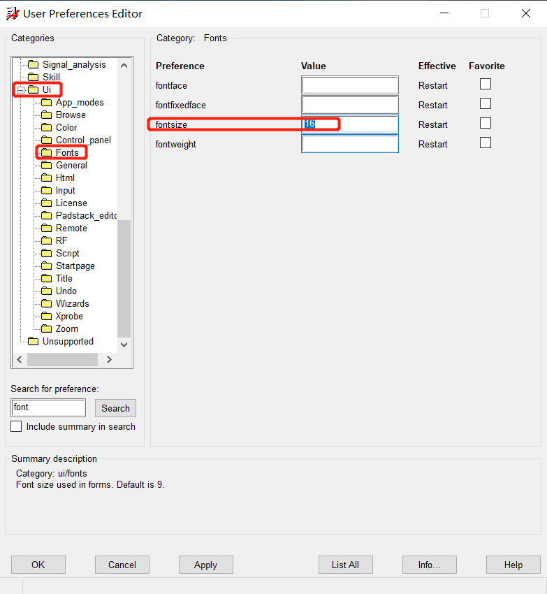 解决Allegro的Find/Options等栏字体过小的方法_allegro操作界面很小-CSDN博客