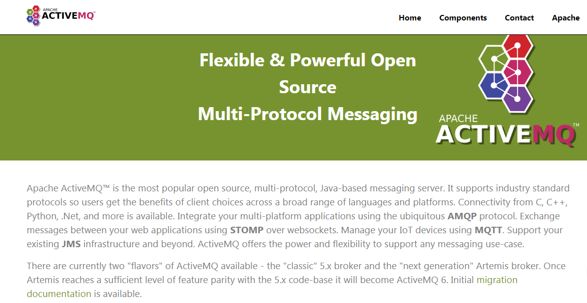 ActiveMQ 下载、安装_activemq官网-CSDN博客