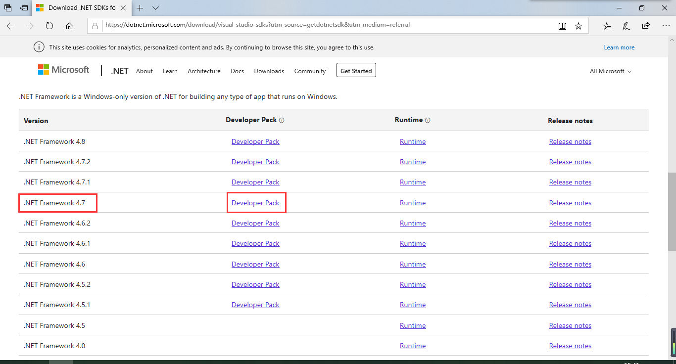 VS2012之“未找到框架“.NETFramework,Version=v4.7”的引用程序集”问题_找不到程序引用集 net 4.7-CSDN博客