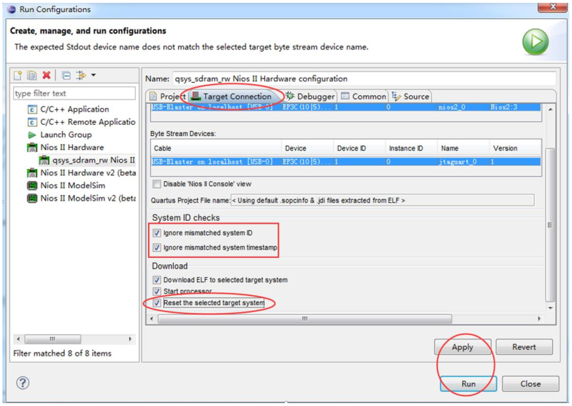 Nios II使用过程中遇到的一些问题1_system timestamp mismatch-CSDN博客