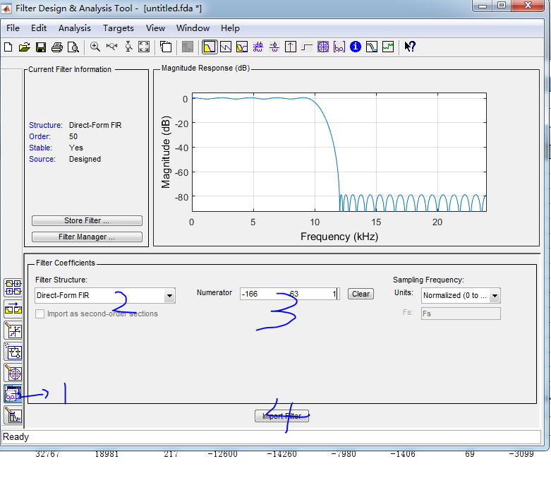 FDATOOL产生coe系数导入vivido Fir滤波器_fdatool coe-CSDN博客