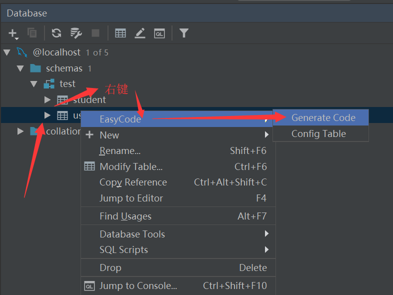IDEA插件EasyCode 一键生成entity、controller、service、dao、mapper_idea 没有内置数据库 如何自动生成entity mapper-CSDN博客