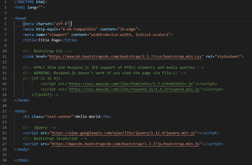 vs code中bootstrap的使用方法和自定义模板_vs code如何运行bootstrap5-CSDN博客