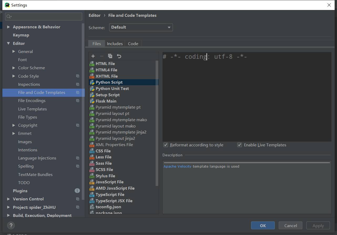 pycharm创建python文件自动加上# -*- coding: utf-8 -*-_pycharm如何设置让每个py文件前都加# -*- coding: utf-8 -*--CSDN博客