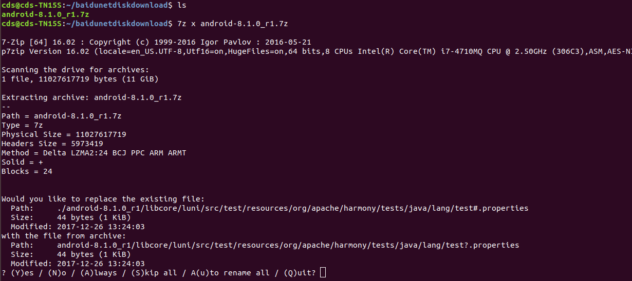 Linux下.7z文件的解压与打包_p7zip-full-CSDN博客