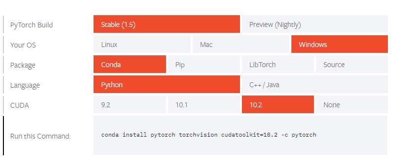 win10安装pytorch1.5教程_pytorch1.5.0 win10-CSDN博客