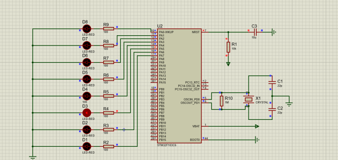 Pretues和Keil使用stm32F103C6芯片实现跑马灯-CSDN博客