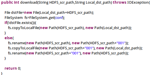 基于JAVA的HDFS文件操作（里面有java的HDFS文件操作的完整代码）_给定hdfs中某一个目录,输出该目录下的所有文件的读写权限、大小、创建时间、-CSDN博客