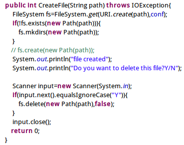 基于JAVA的HDFS文件操作（里面有java的HDFS文件操作的完整代码）_给定hdfs中某一个目录,输出该目录下的所有文件的读写权限、大小、创建时间、-CSDN博客