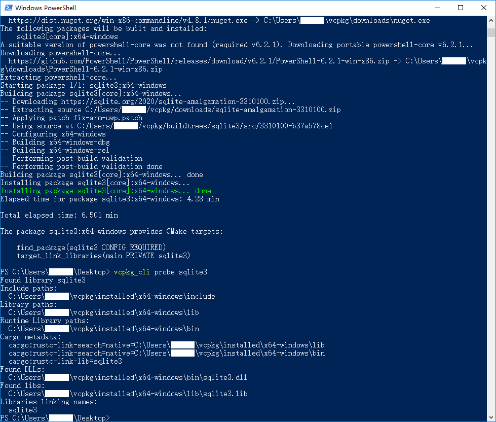 Vcpkg与Vcpkg_cli的安装及sqlite3库的编译_rust 如何使用vcpkg-CSDN博客