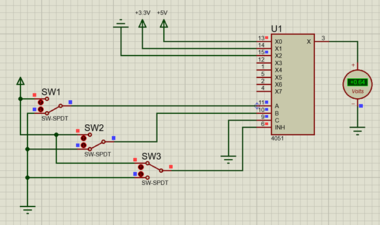外设芯片学习之路_CD4051原理分析和仿真实验_cd4051典型应用电路图-CSDN博客